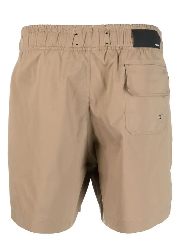 Amiri Logo Print Drawstring Bermuda Shorts