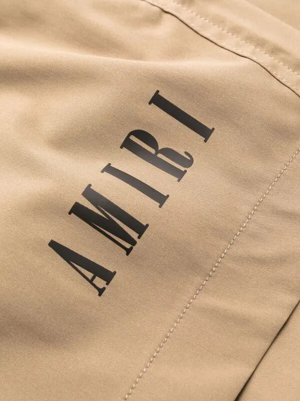 Amiri Logo Print Drawstring Bermuda Shorts
