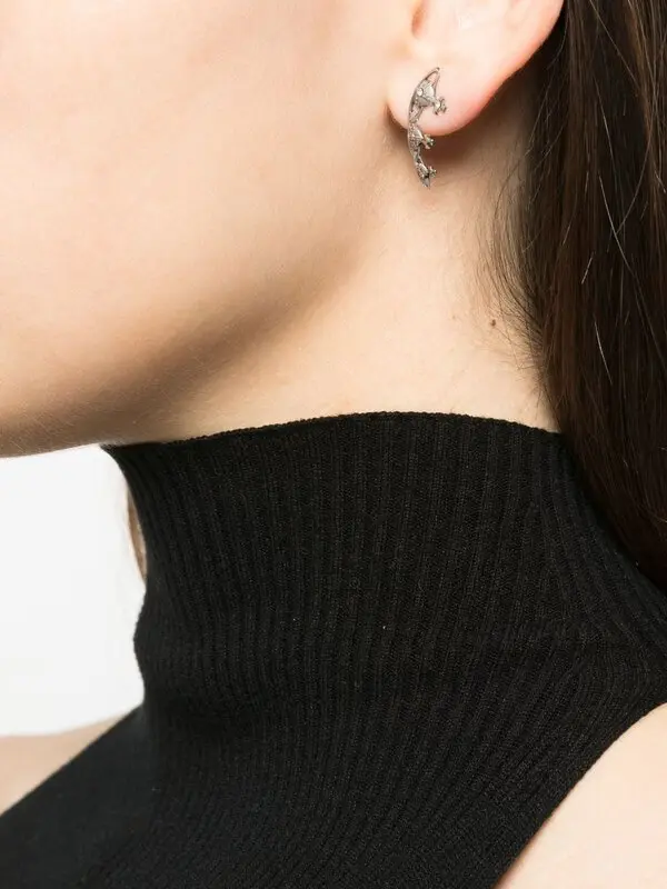 Vivienne Westwood Candy Crystal-Embellished Earrings In Silver