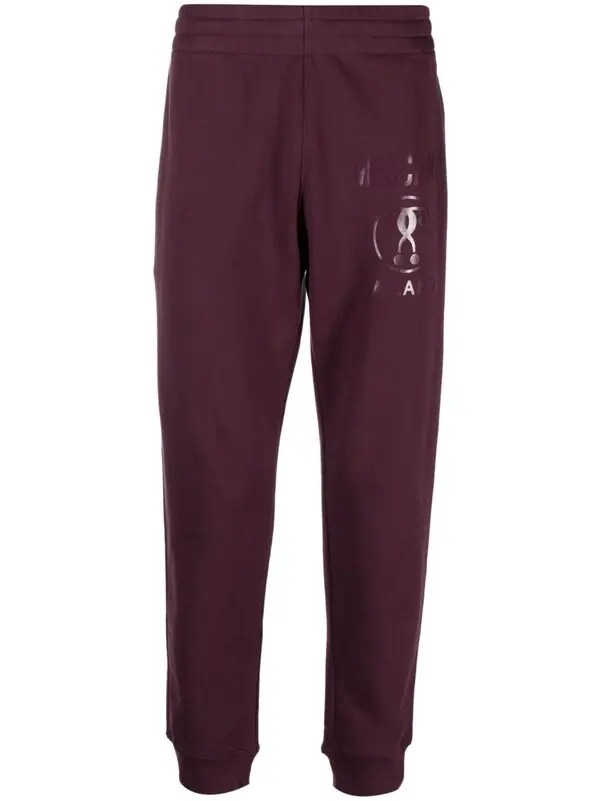 Moschino Logo-print Cotton Track Pants - Red