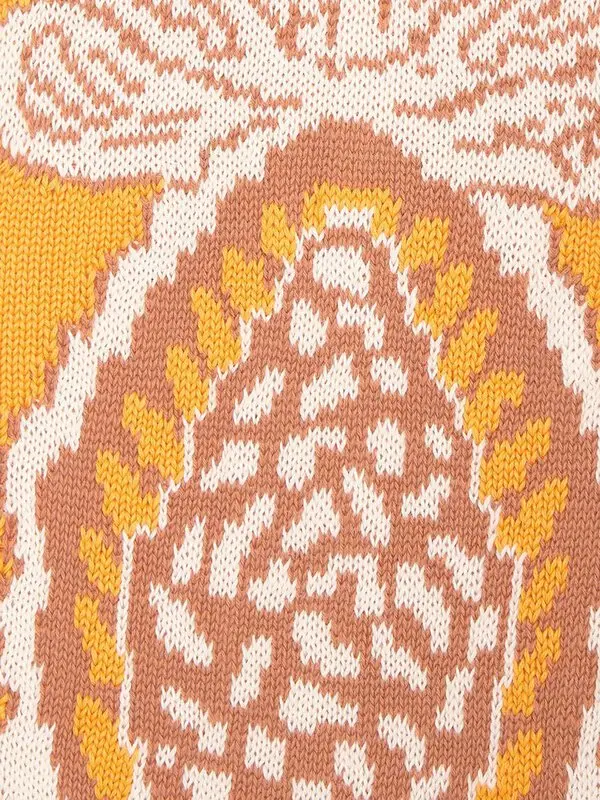 La DoubleJ Pineapple-print Cardigan - Orange