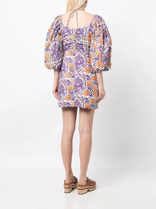 Rhode Jeanne Graphic-print Thigh-length Dress