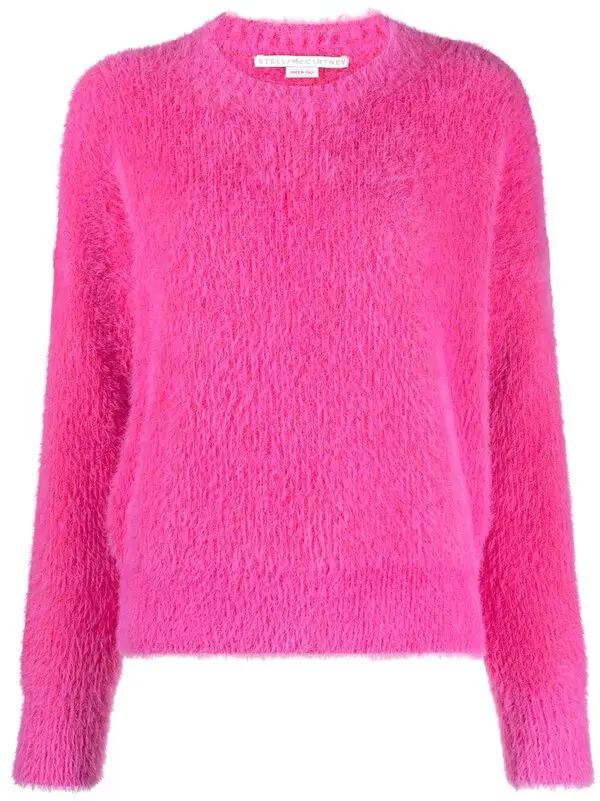 Stella McCartney Long-sleeved Textured Jumper - Pink