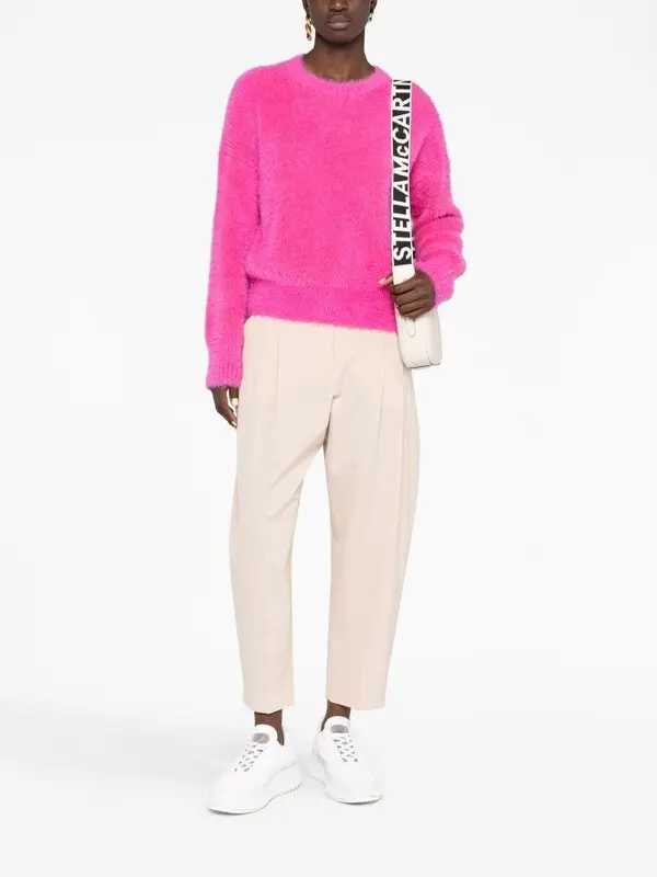 Stella McCartney Long-sleeved Textured Jumper - Pink