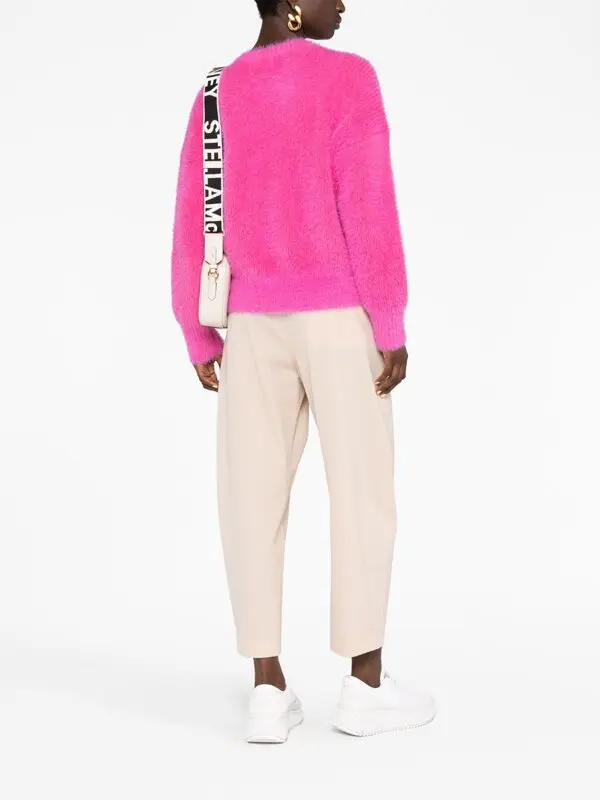 Stella McCartney Long-sleeved Textured Jumper - Pink