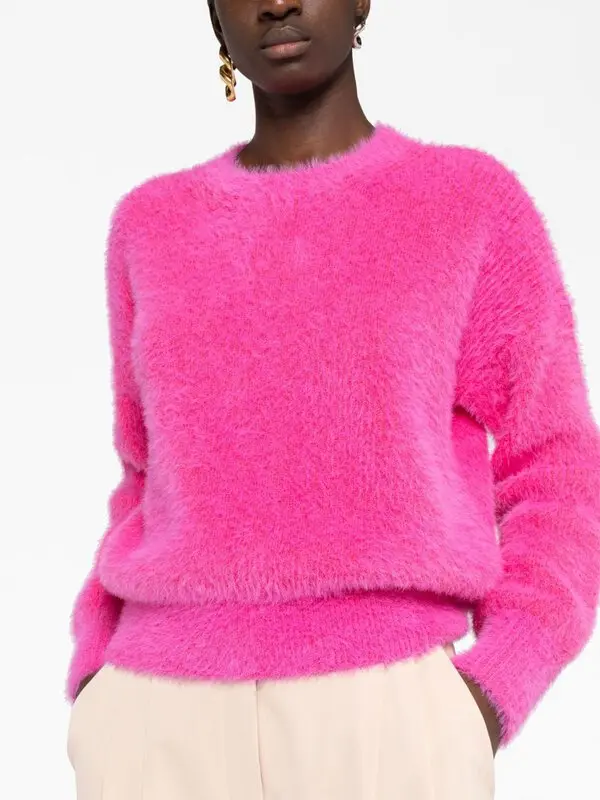 Stella McCartney Long-sleeved Textured Jumper - Pink