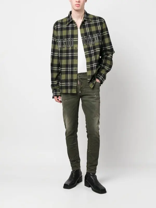 Dsquared2 Paint Splatter Skinny Jeans