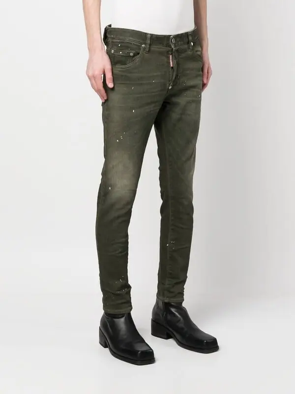 Dsquared2 Paint Splatter Skinny Jeans