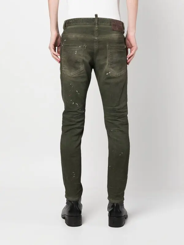 Dsquared2 Paint Splatter Skinny Jeans