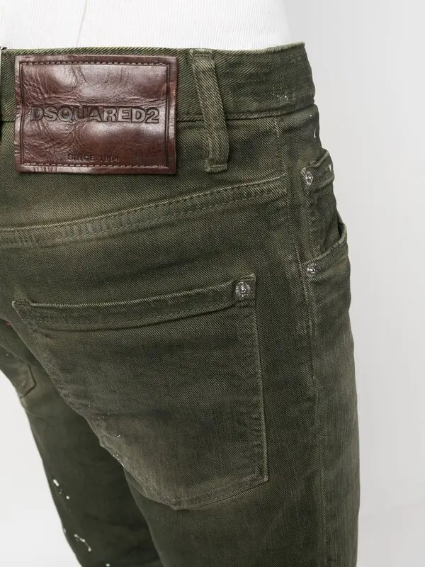 Dsquared2 Paint Splatter Skinny Jeans