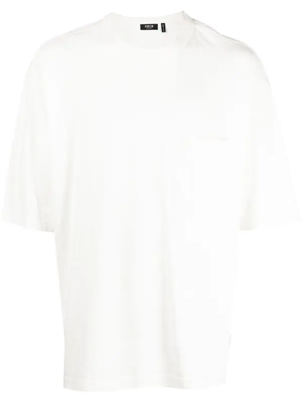 FIVE CM Embroidered-design Cotton T-shirt - White