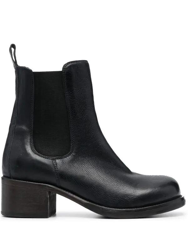 Moma 50mm Leather Chelsea Boots - Blue