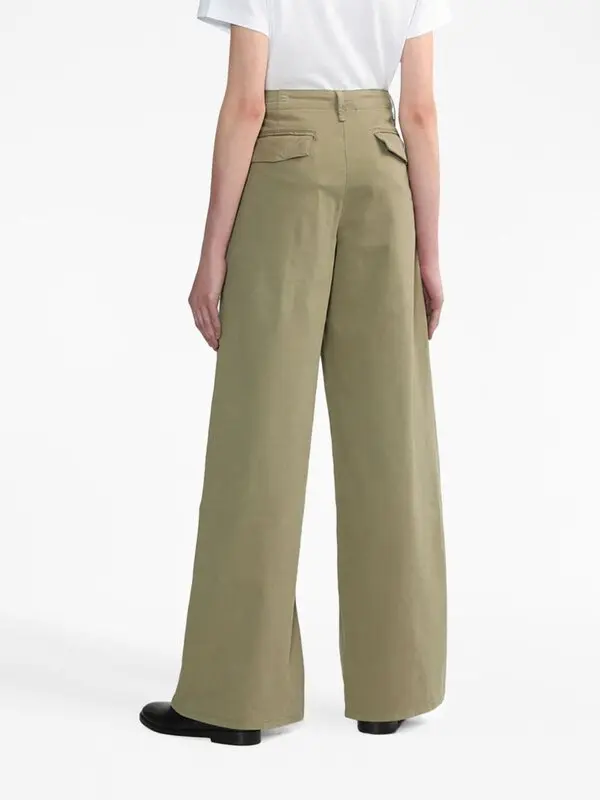Rag & Bone Wide-leg Stretch-cotton Trousers