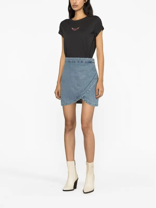 Zadig&Voltaire Julipe Denim Skirt - Blue