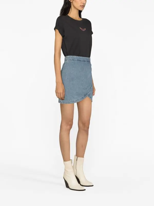 Zadig&Voltaire Julipe Denim Skirt - Blue