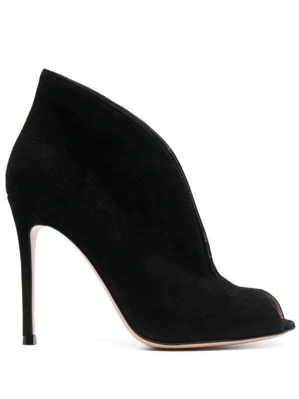 GIANVITO ROSSI Peep-toe Suede Sandals