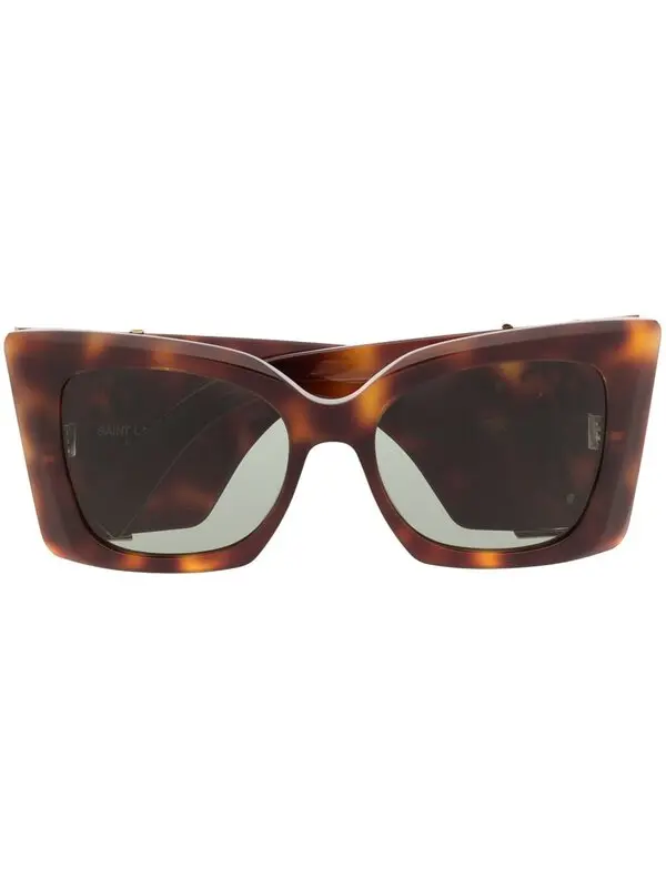 Saint Laurent Sl M119 Oversized Cat-eye Sunglasses - Brown