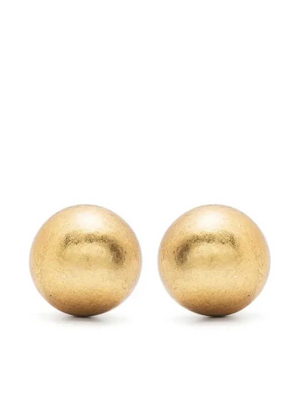 MONIES Callao Wood Earrings - Gold