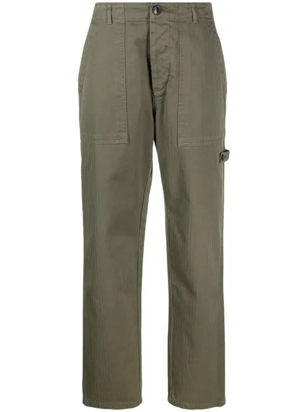 FORTELA Jerry Straight-leg Cotton Trousers - Green