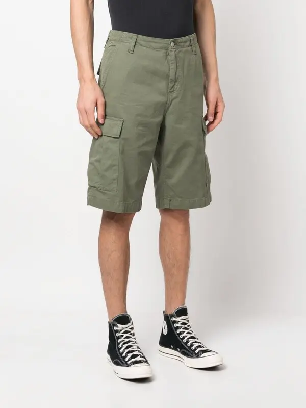 Carhartt Work In Progress Logo-patch Cargo Shorts - Green