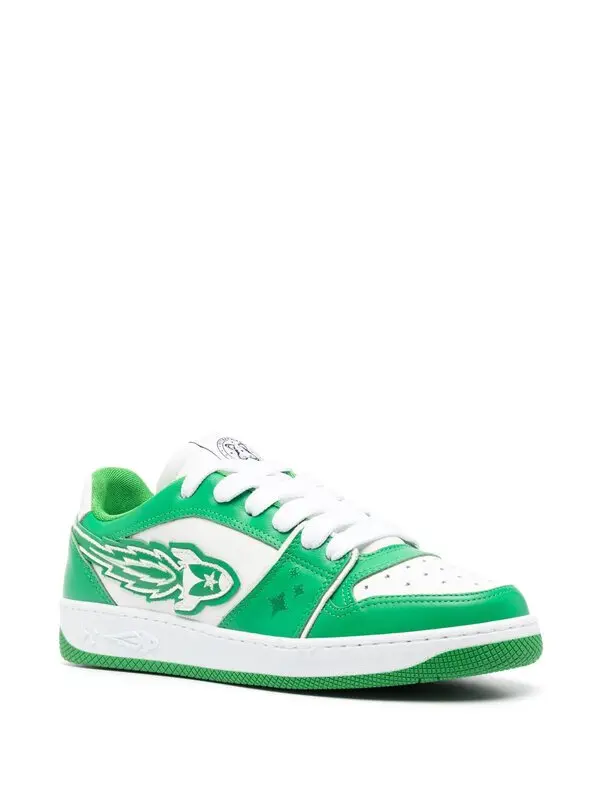 ENTERPRISE JAPAN Rocket Panelled Leather Sneakers - White