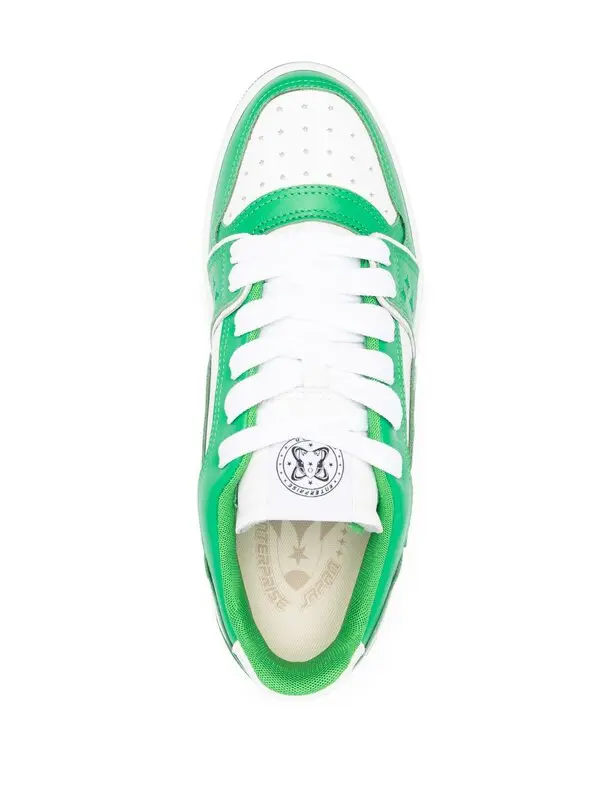 ENTERPRISE JAPAN Rocket Panelled Leather Sneakers - White