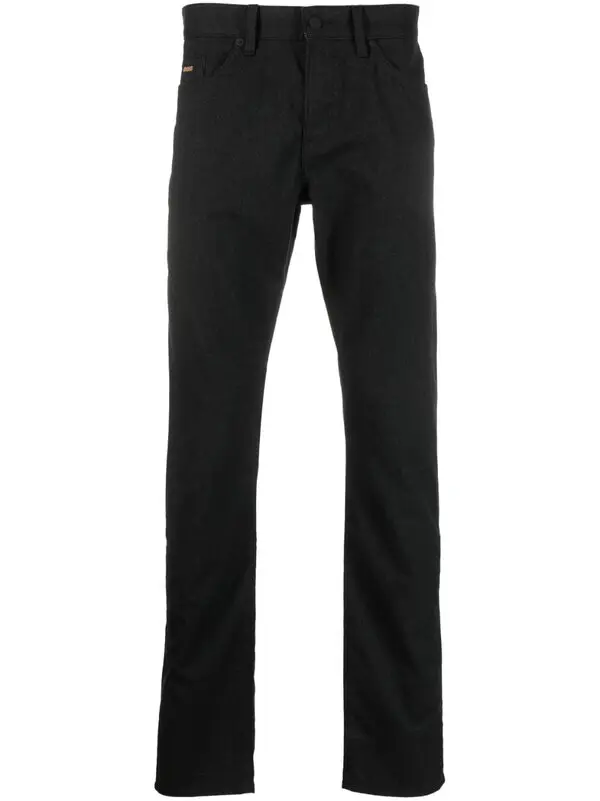 BOSS Mélange-effect Stretch-cotton Jeans