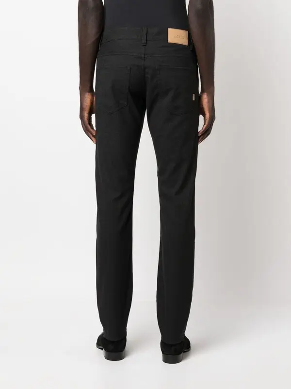 BOSS Mélange-effect Stretch-cotton Jeans