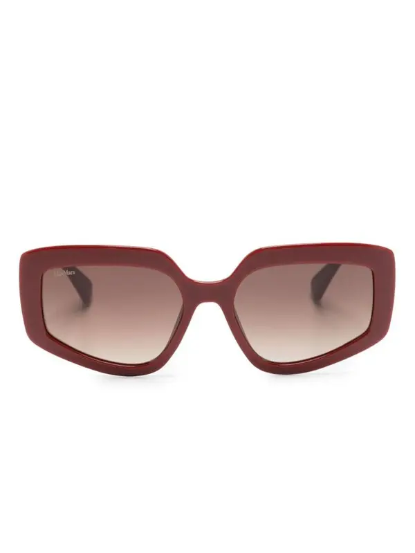 Max Mara Logo-plaque Sunglasses - Red