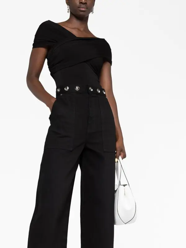 Khaite Stud-detail Cropped Jeans