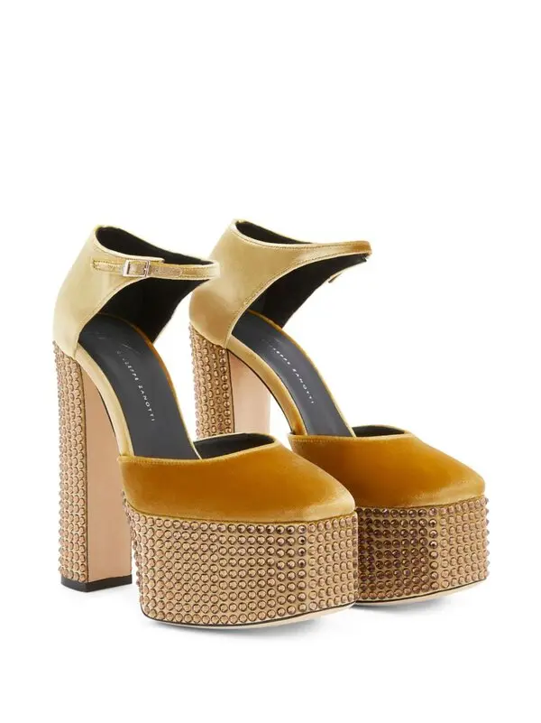 GIUSEPPE ZANOTTI 150mm Bebe Strass Pumps