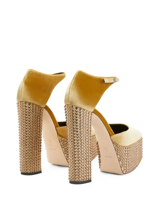 GIUSEPPE ZANOTTI 150mm Bebe Strass Pumps