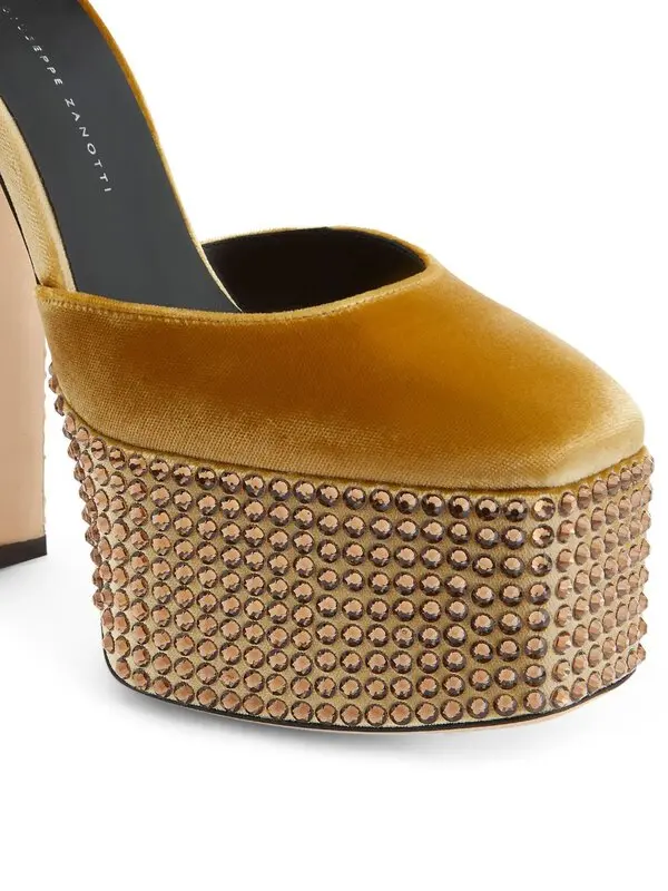 GIUSEPPE ZANOTTI 150mm Bebe Strass Pumps