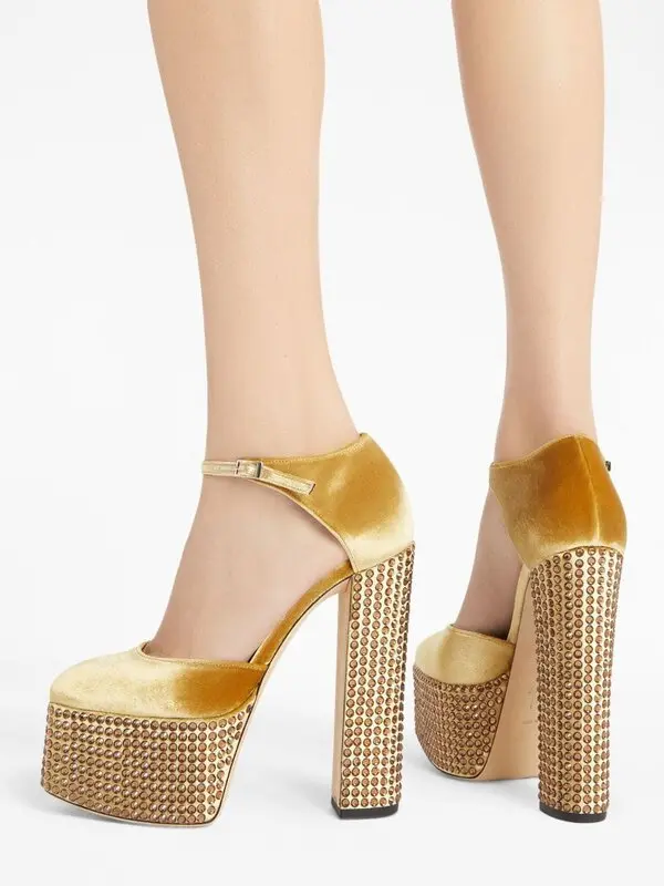 GIUSEPPE ZANOTTI 150mm Bebe Strass Pumps