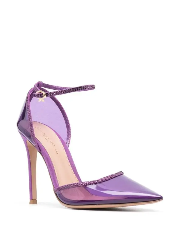 GIANVITO ROSSI Crystal Sabin 110mm Pumps