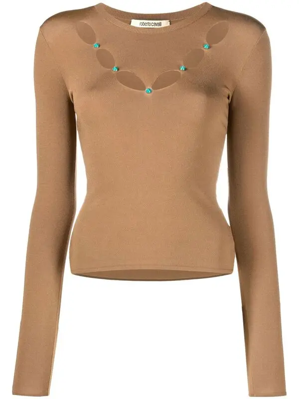 Roberto Cavalli Cut-out Top