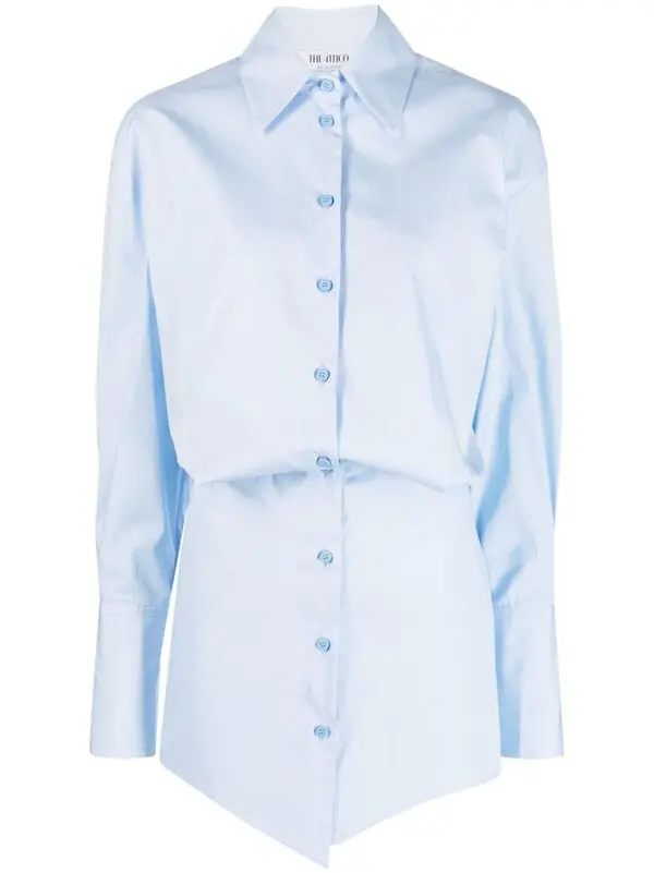 Attico Silvye Cotton Minidress - Blue