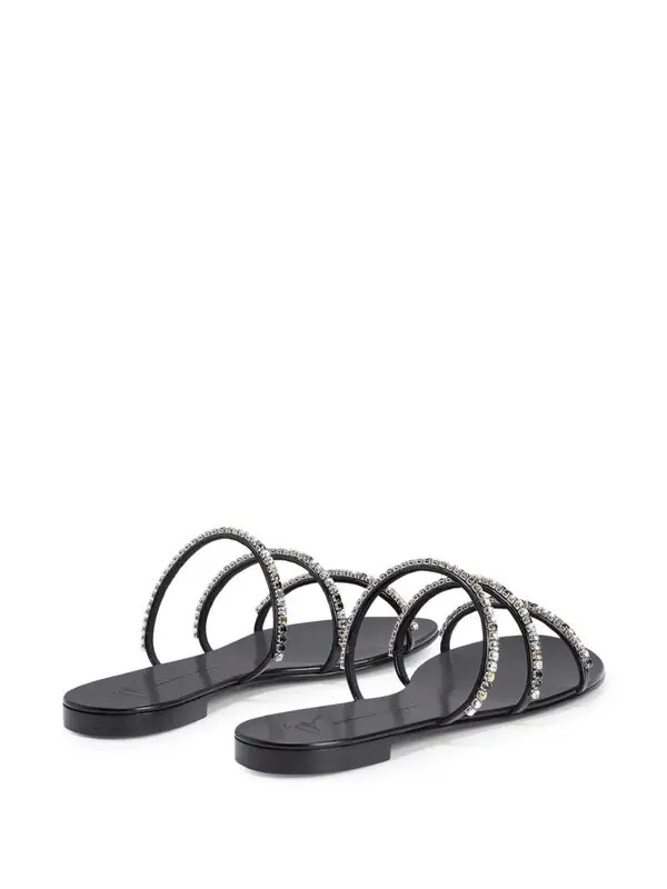 GIUSEPPE ZANOTTI Embellished Sandals - Black