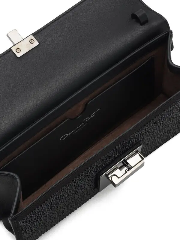 Oscar De La Renta Crystal Pavé Alibi Clutch
