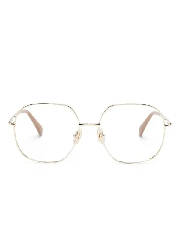 Max Mara Beige Metal Glasses Women\'s (Frames) Max Mara Eyewear: The Essence of Refined Power | VisionPlus  main image 3