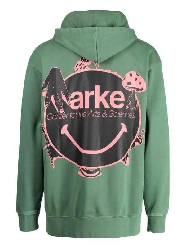 MARKET Smiley Arts & Sciences Cotton Hoodie - Green
