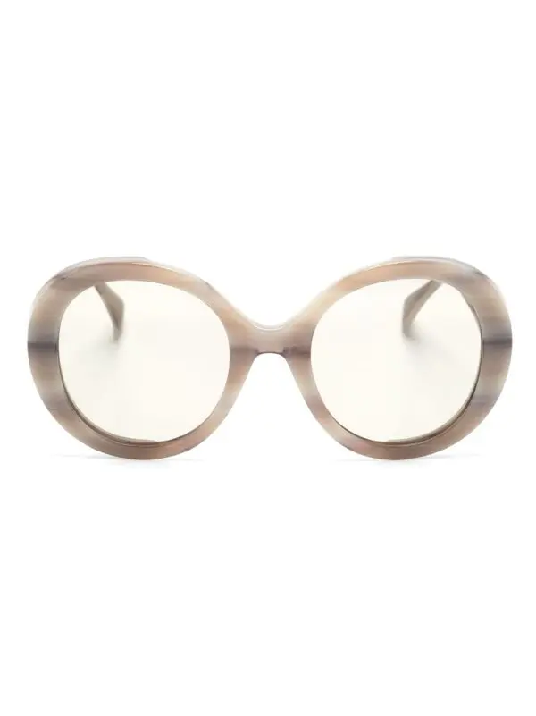 Max Mara Beige Acetate Women\'s Sunglasses MAX MARA Eileen Squared Acetate Sunglasses Max Mara main image 3