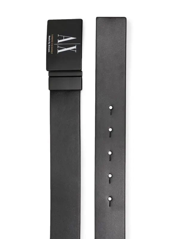 Armani Exchange Logo-print Reversible Leather Belt