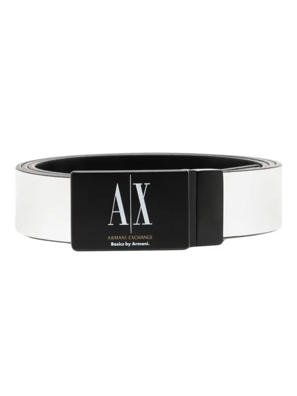 Armani Exchange Logo-print Reversible Leather Belt