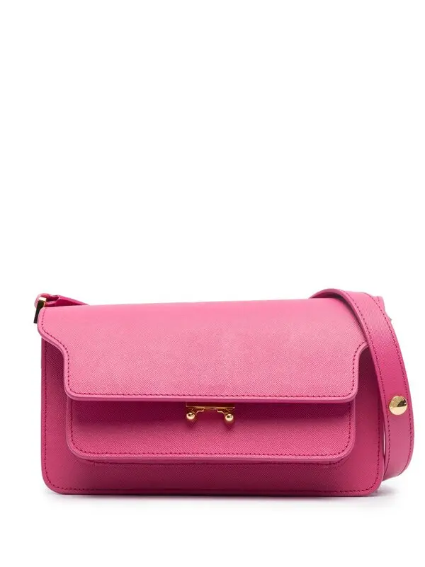 Marni Trunk Leather Shoulder Bag