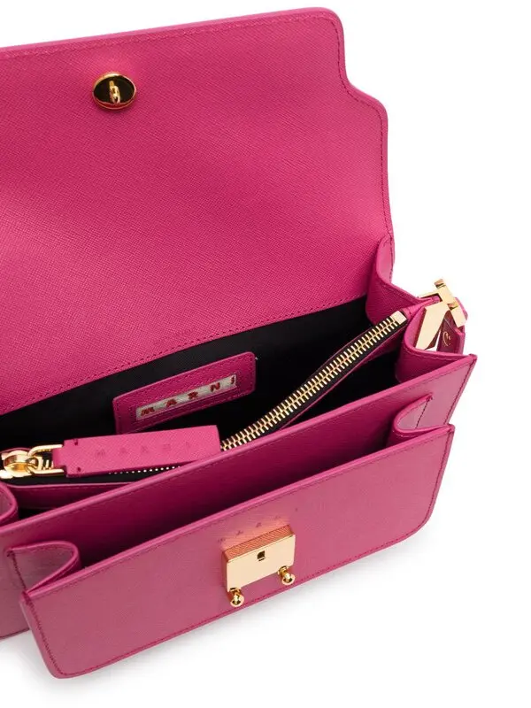 Marni Trunk Leather Shoulder Bag