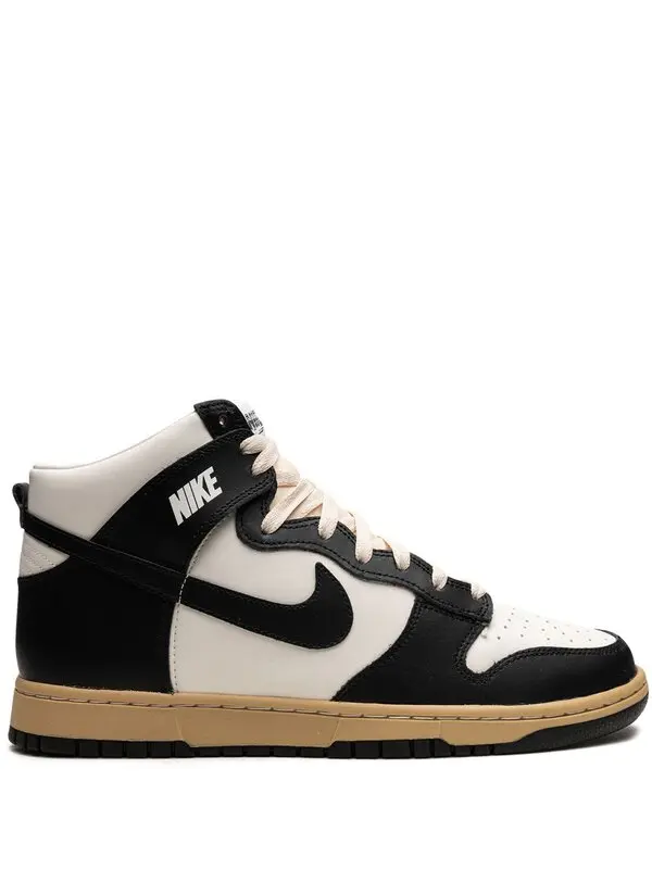Nike Dunk High Retro Vintage Panda Sneakers - Black