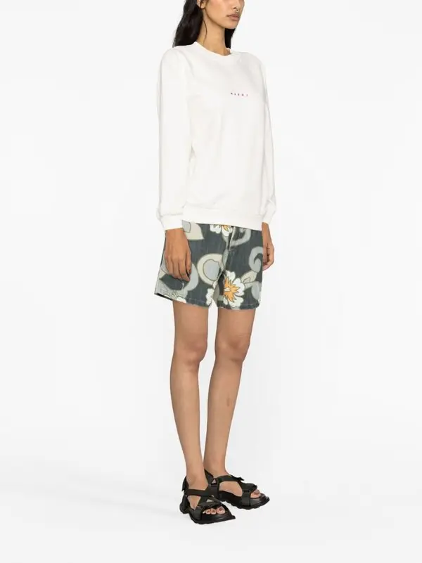 Marni Logo-print Cotton Sweatshirt