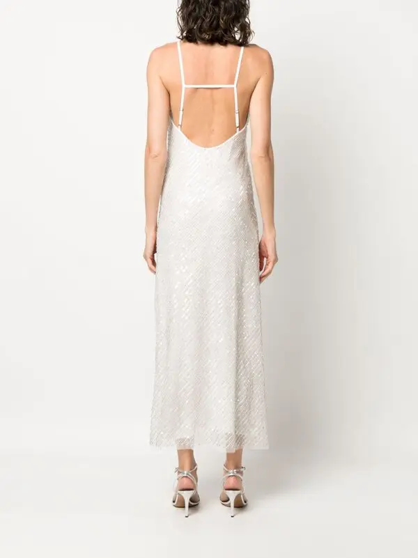 Patrizia Pepe Sequin-embellished Asymmetric Dress
