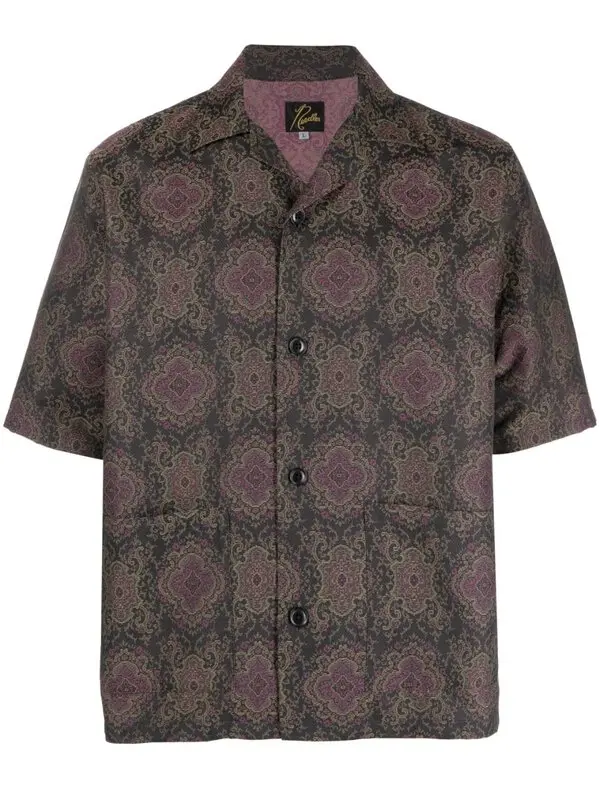 Needles Geometric-pattern Short-sleeved Shirt